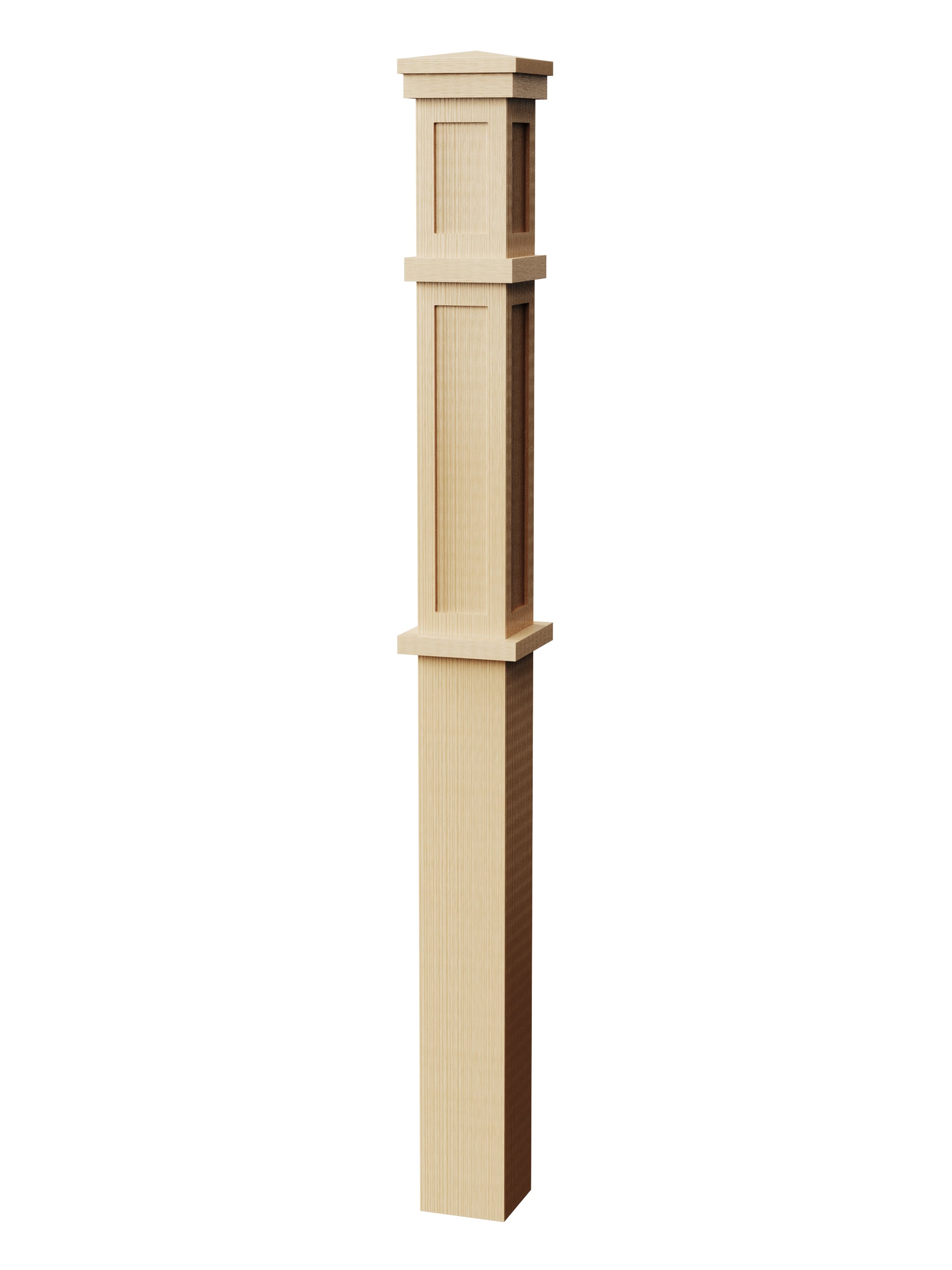 Box Newel 4380MP - Mission Panel (5") - JMP Wood
