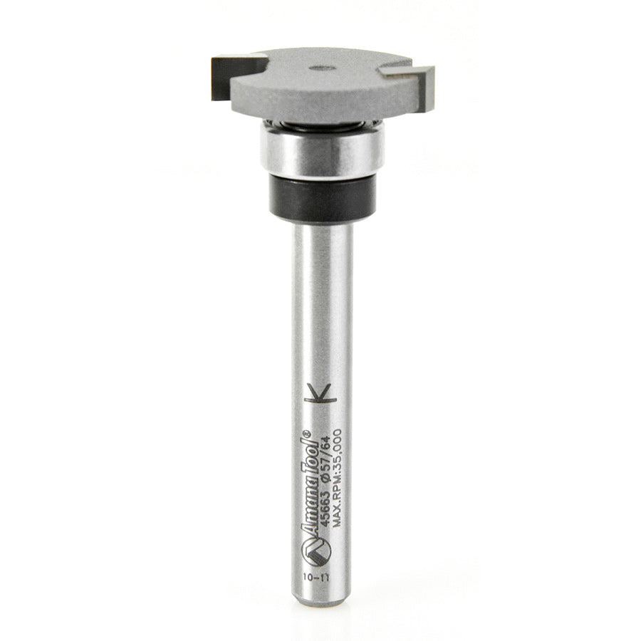 Amana Tool Straight Dedicated Cutter with Changeable Bearing Router Bi ...