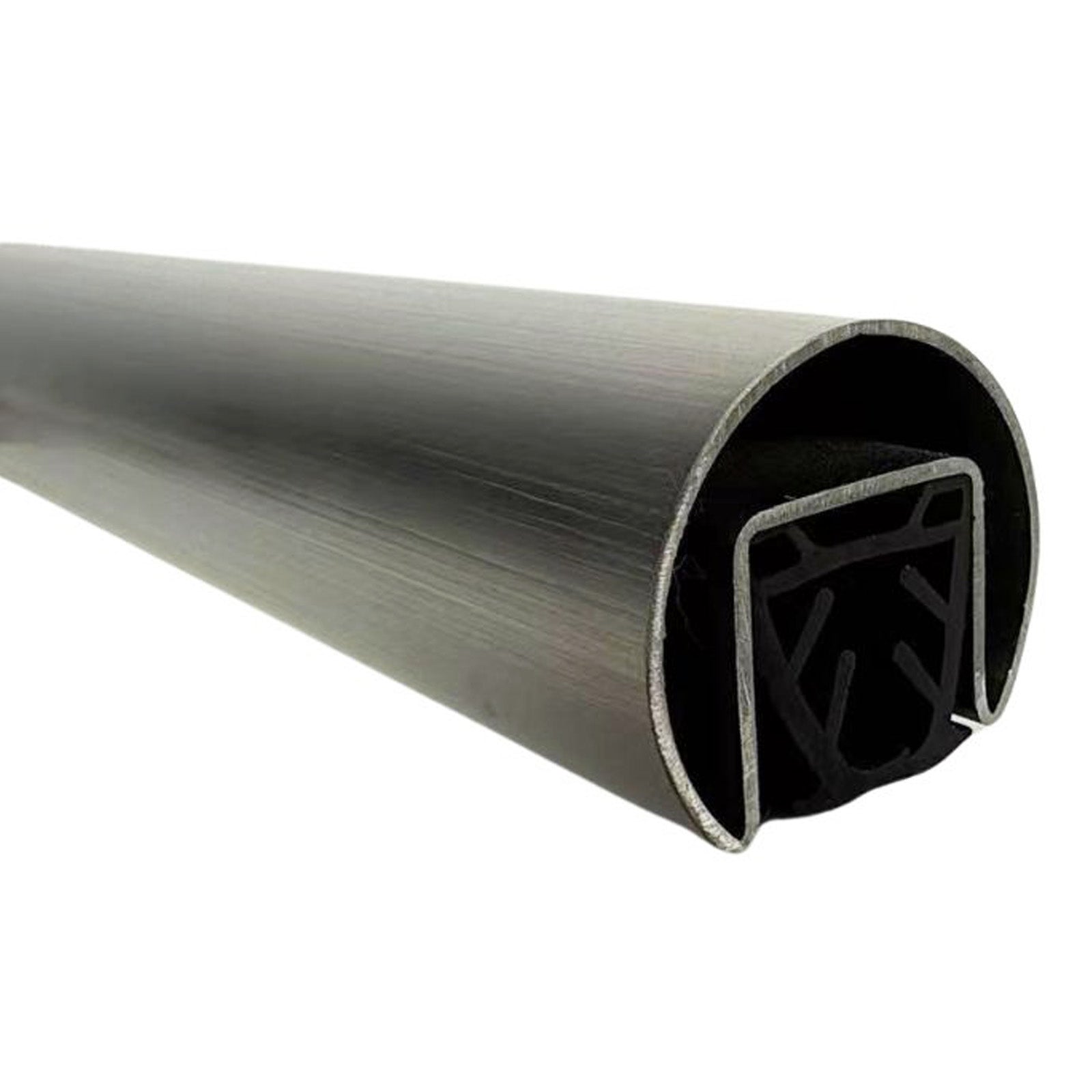 CR02RD Stainless Steel Round Cap Rail 16' - JMP Wood