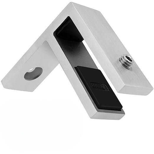 GC001 Stainless Steel Glass Connector - 90 Degree Glass to Wall - JMP Wood