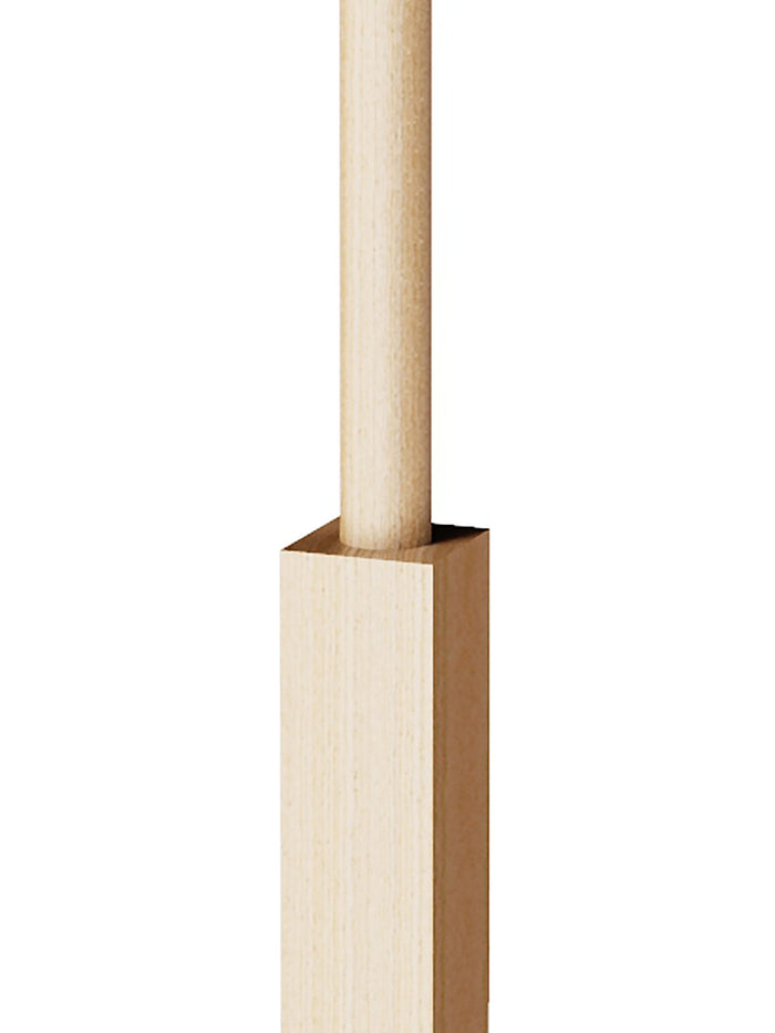 RS Series Round Straight Newel Post - JMP Wood