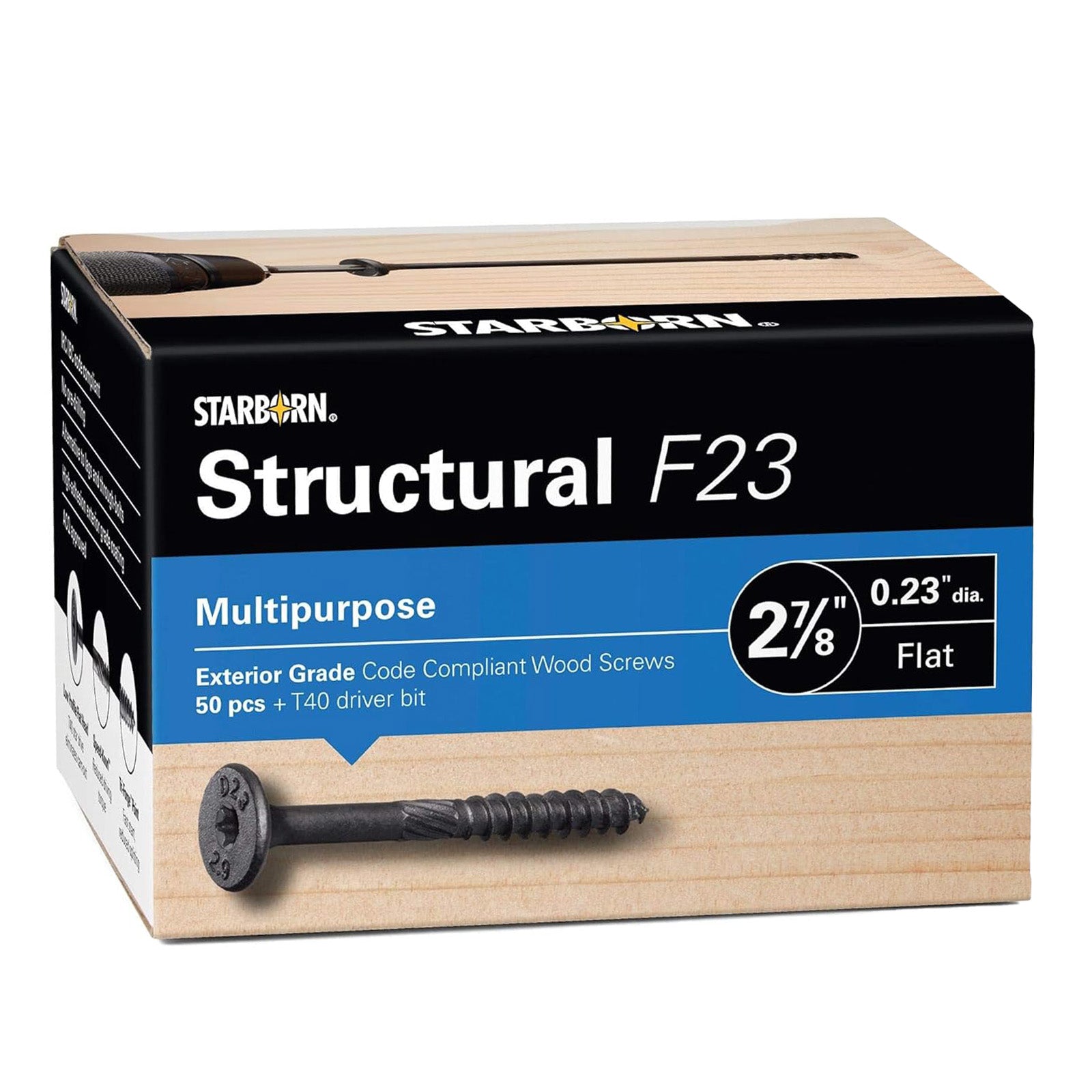 Starborn Structural F23 Deck Ledger / Multipurpose Wood Screws - JMP Wood