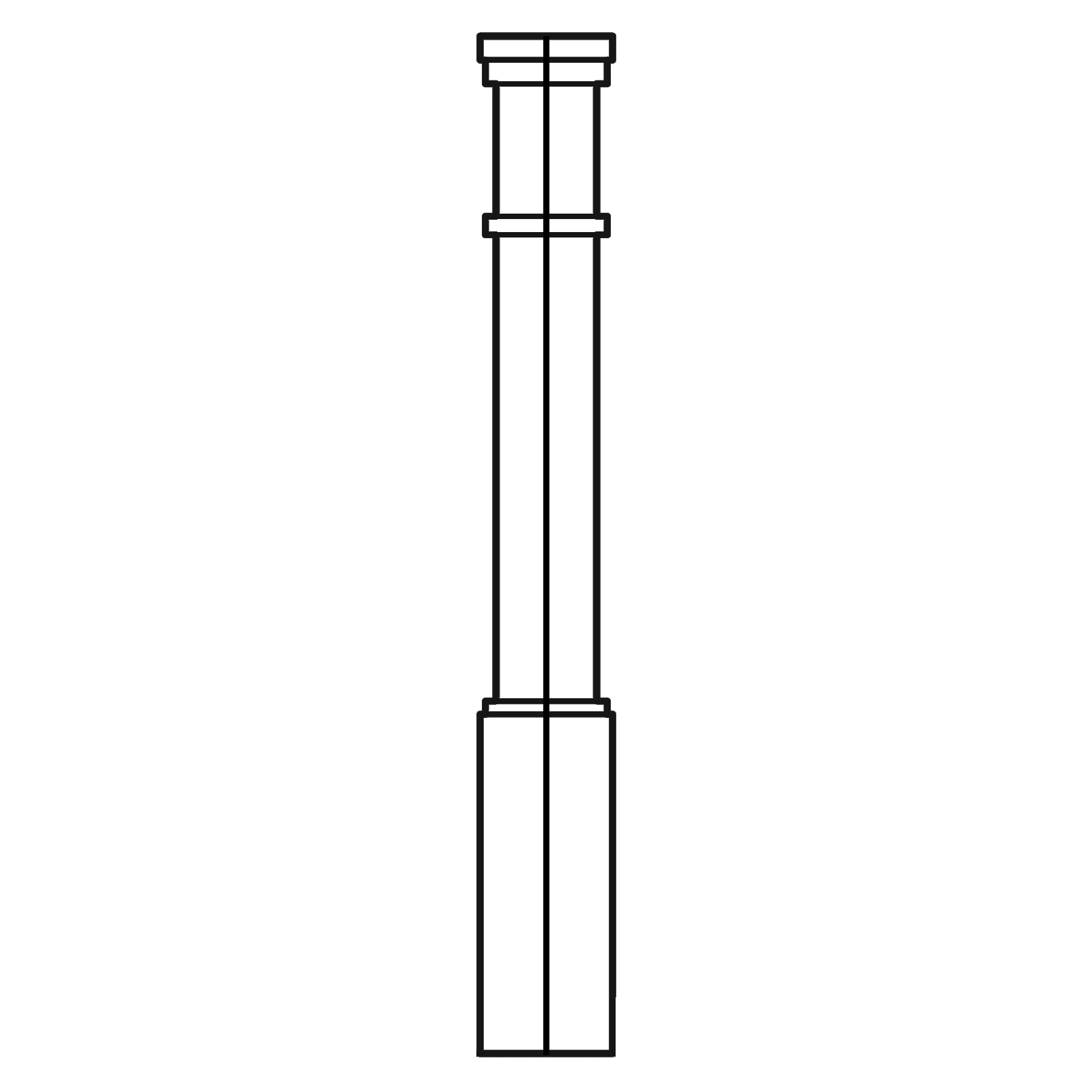 Cut Newel Post in Half - JMP Wood