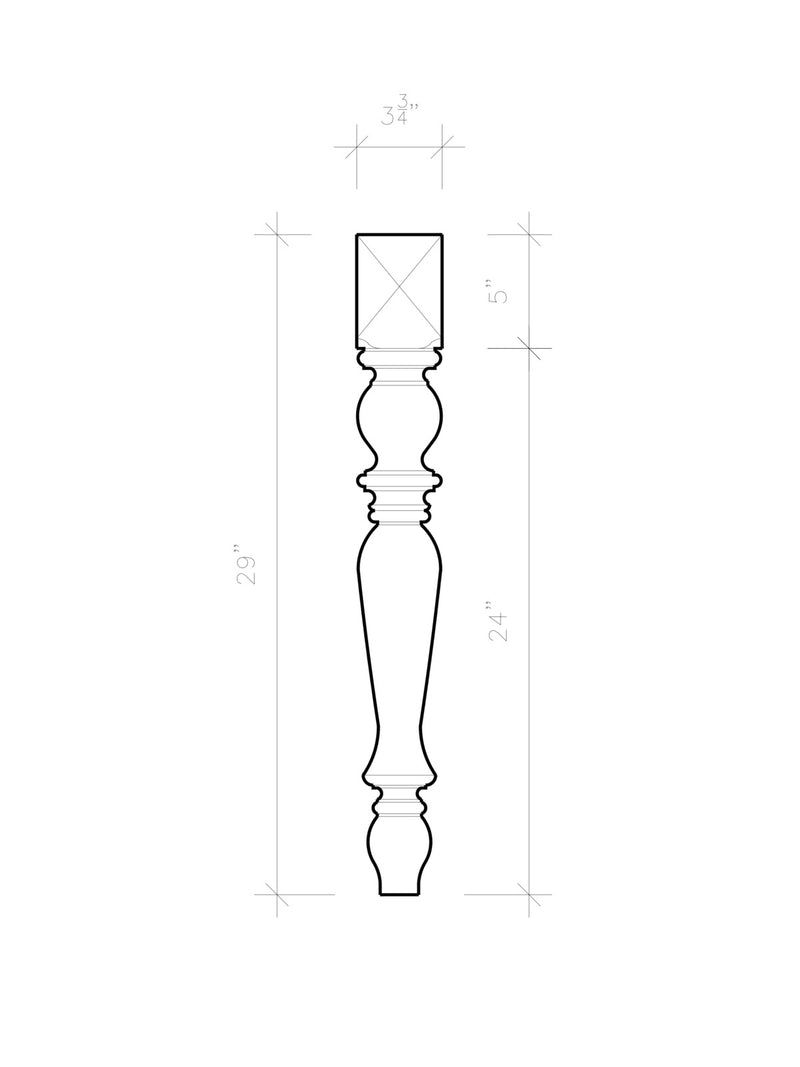 Memphis Table Leg - JMP Wood