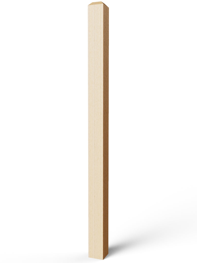 4002 Chamfered Top Square Newel Post - JMP Wood