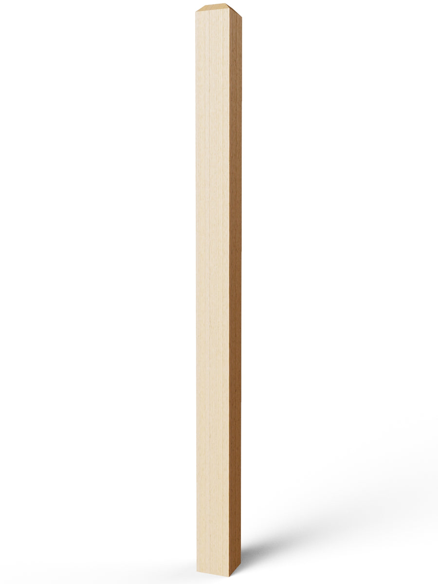4002 Chamfered Top Square Newel Post - JMP Wood