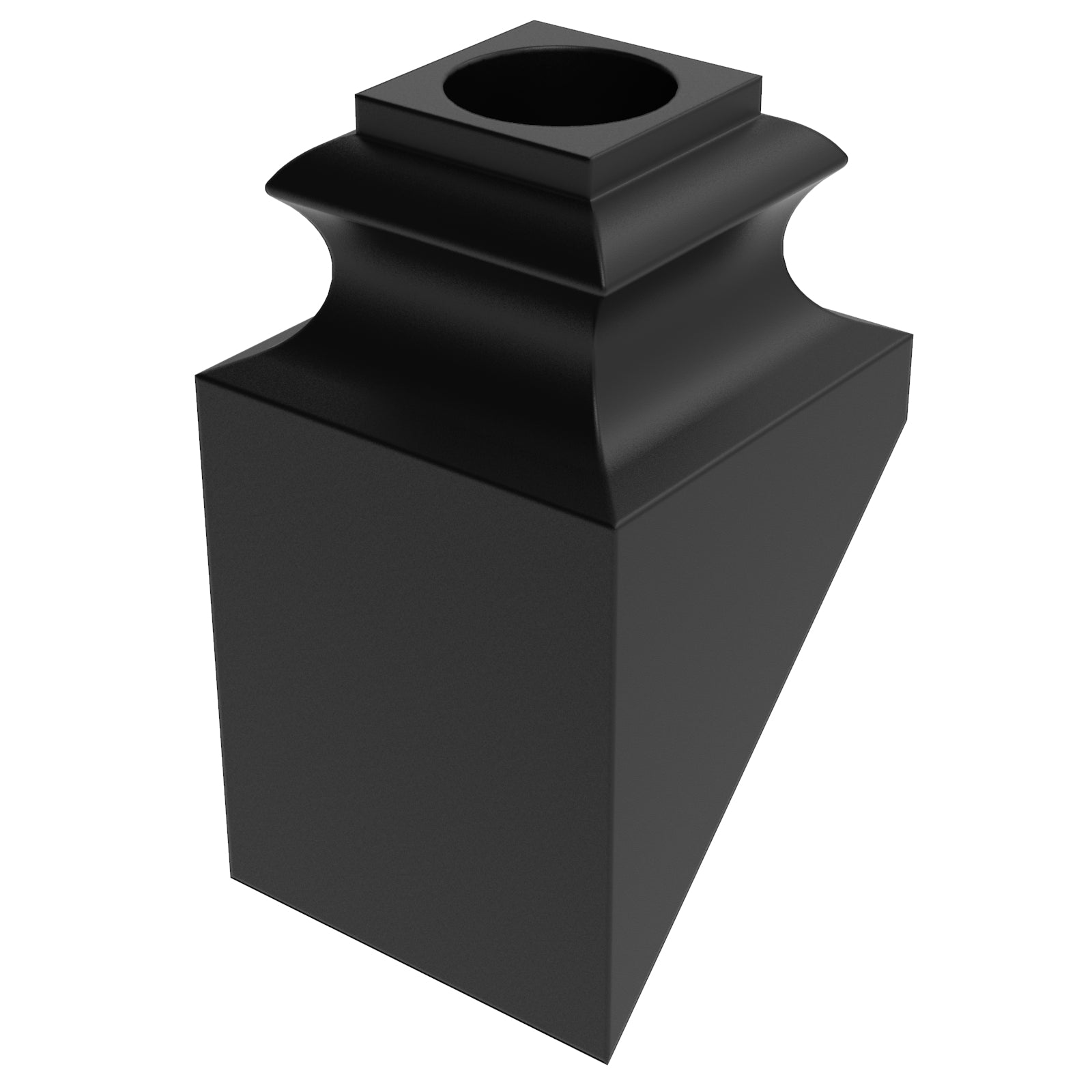 Baluster Shoe 9630R - Round 5/8" - Rake Shoe w/ Screw - JMP Wood