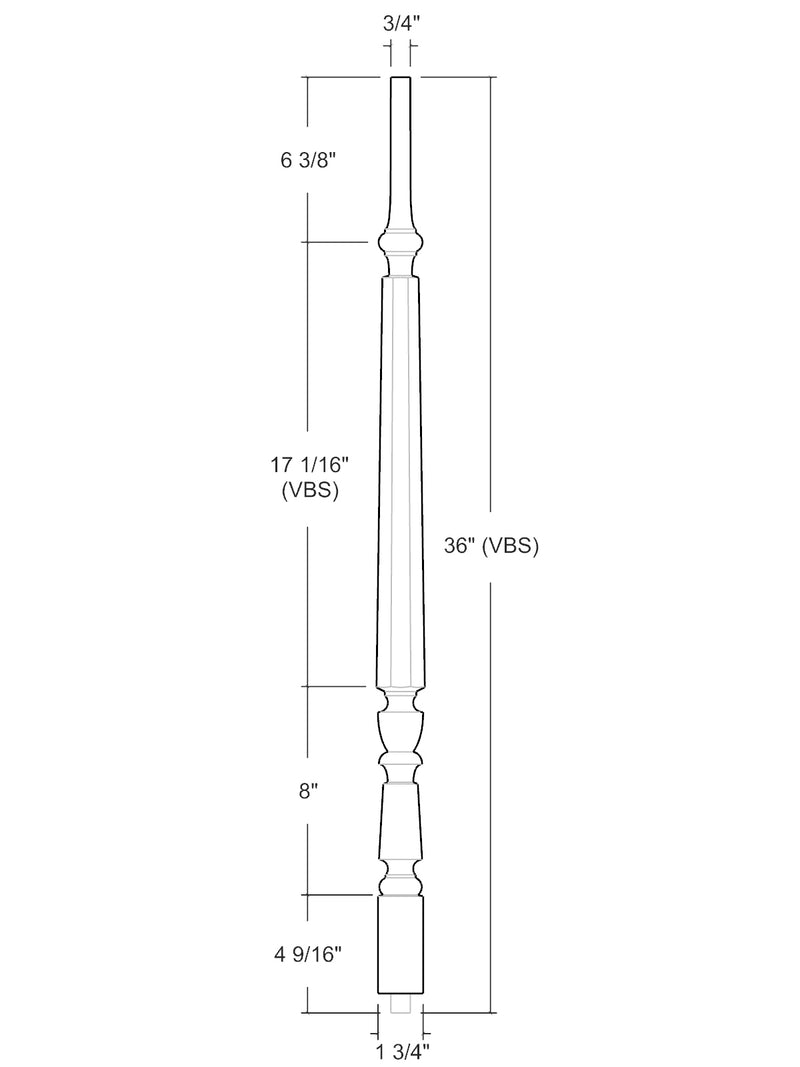 Brownstone Baluster - JMP Wood