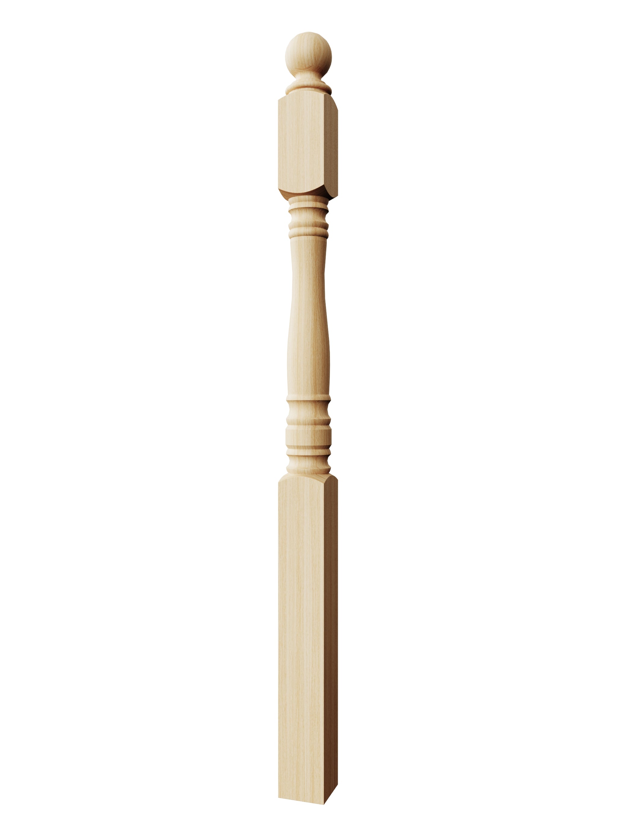 Hampton 3500BT Series Ball Top Newel Post (3") - JMP Wood