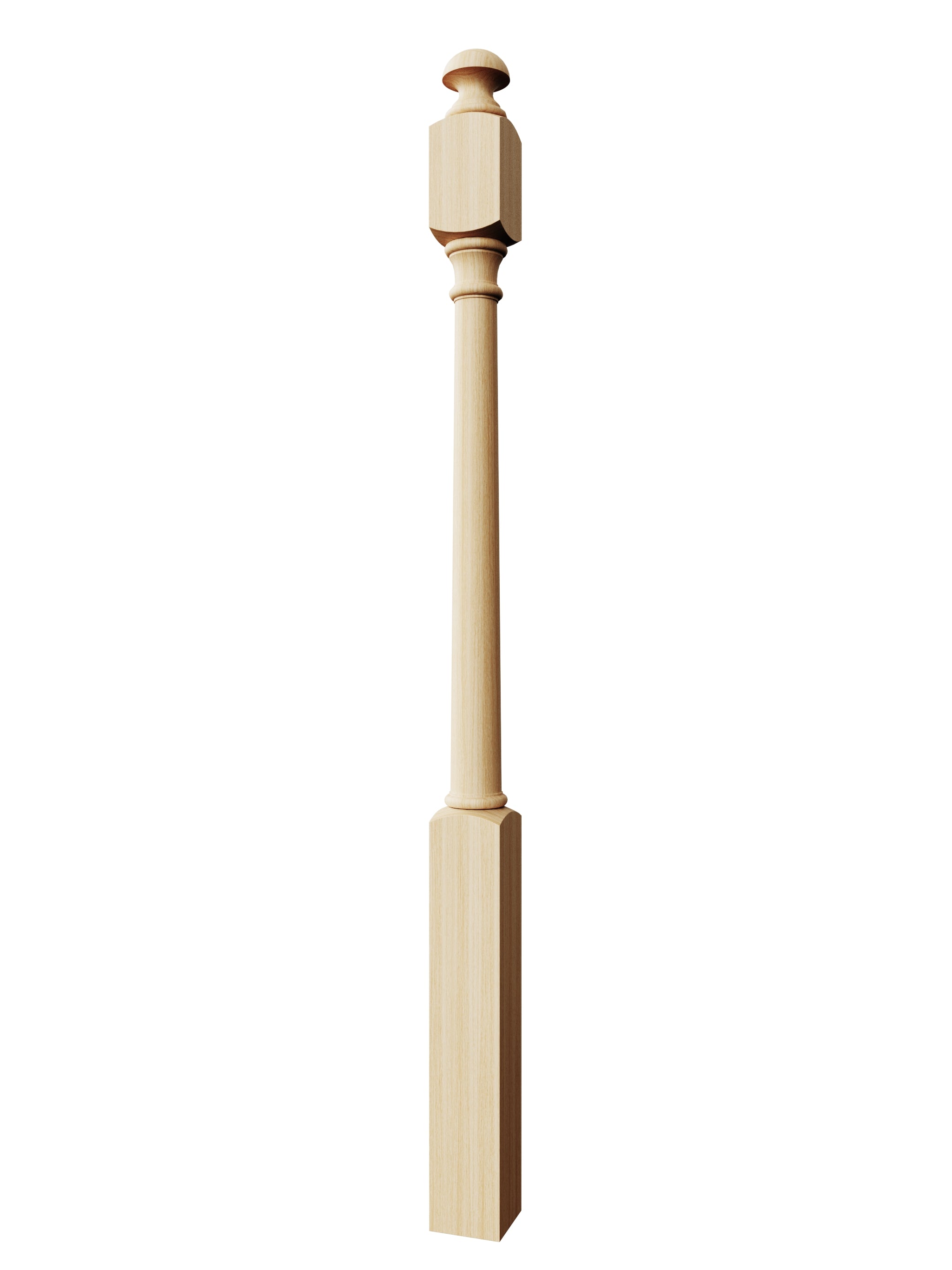 Colonial 4040MT Series Mushroom Top Newel Post (3") - JMP Wood