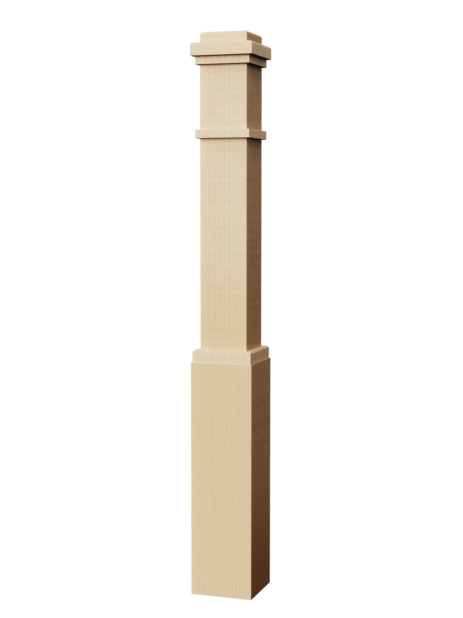 Box Newel 4091M - Mission Style (6-1/4") - JMP Wood