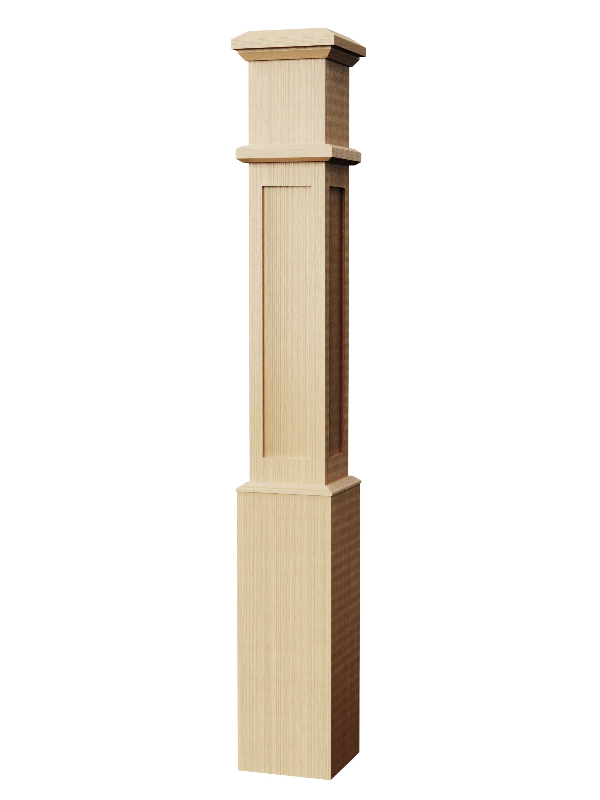 Box Newel 4095MP - Mission Panel (7-1/2") - JMP Wood