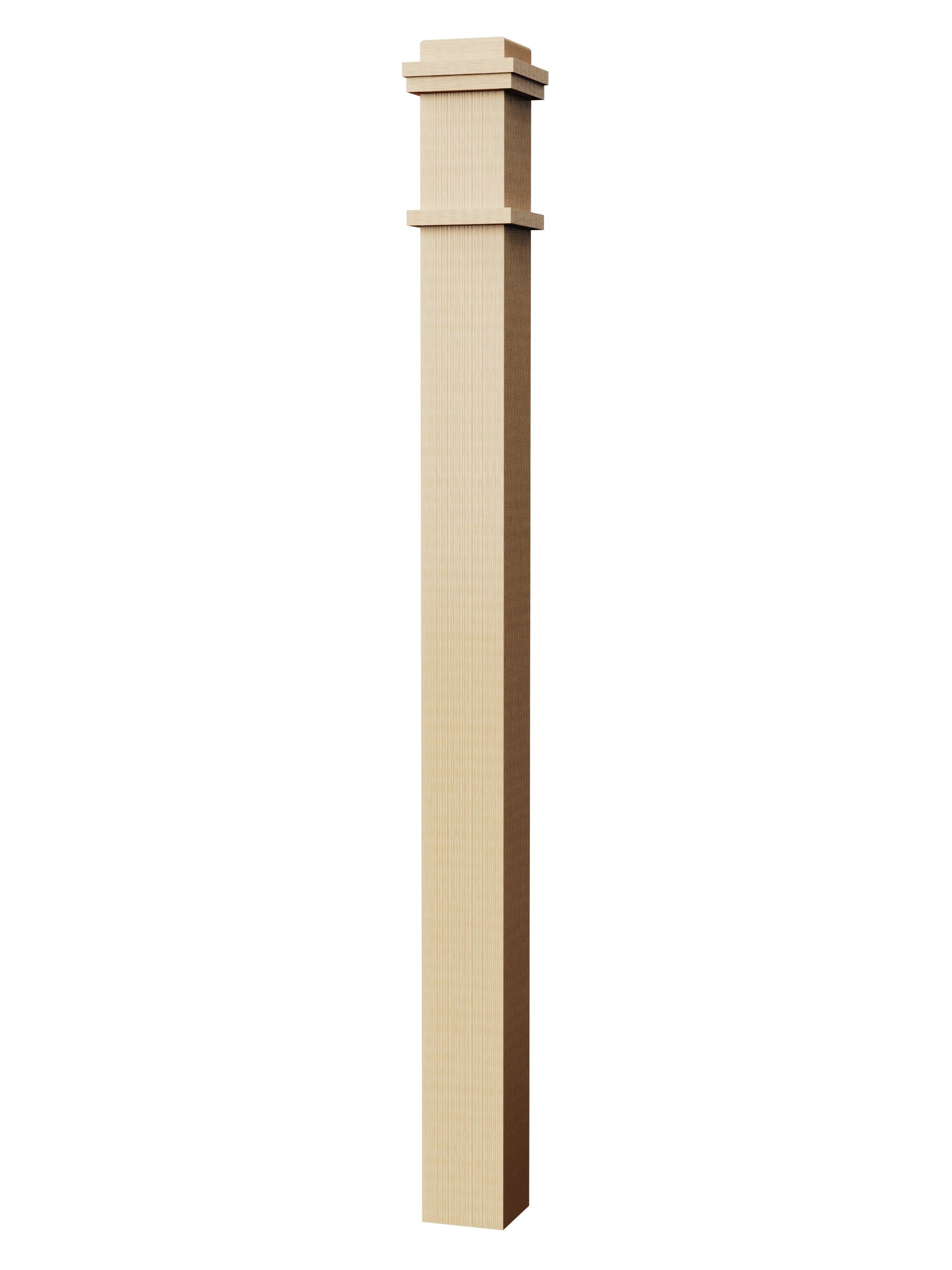 Box Newel 4375M - Mission Style (4-3/4") - JMP Wood