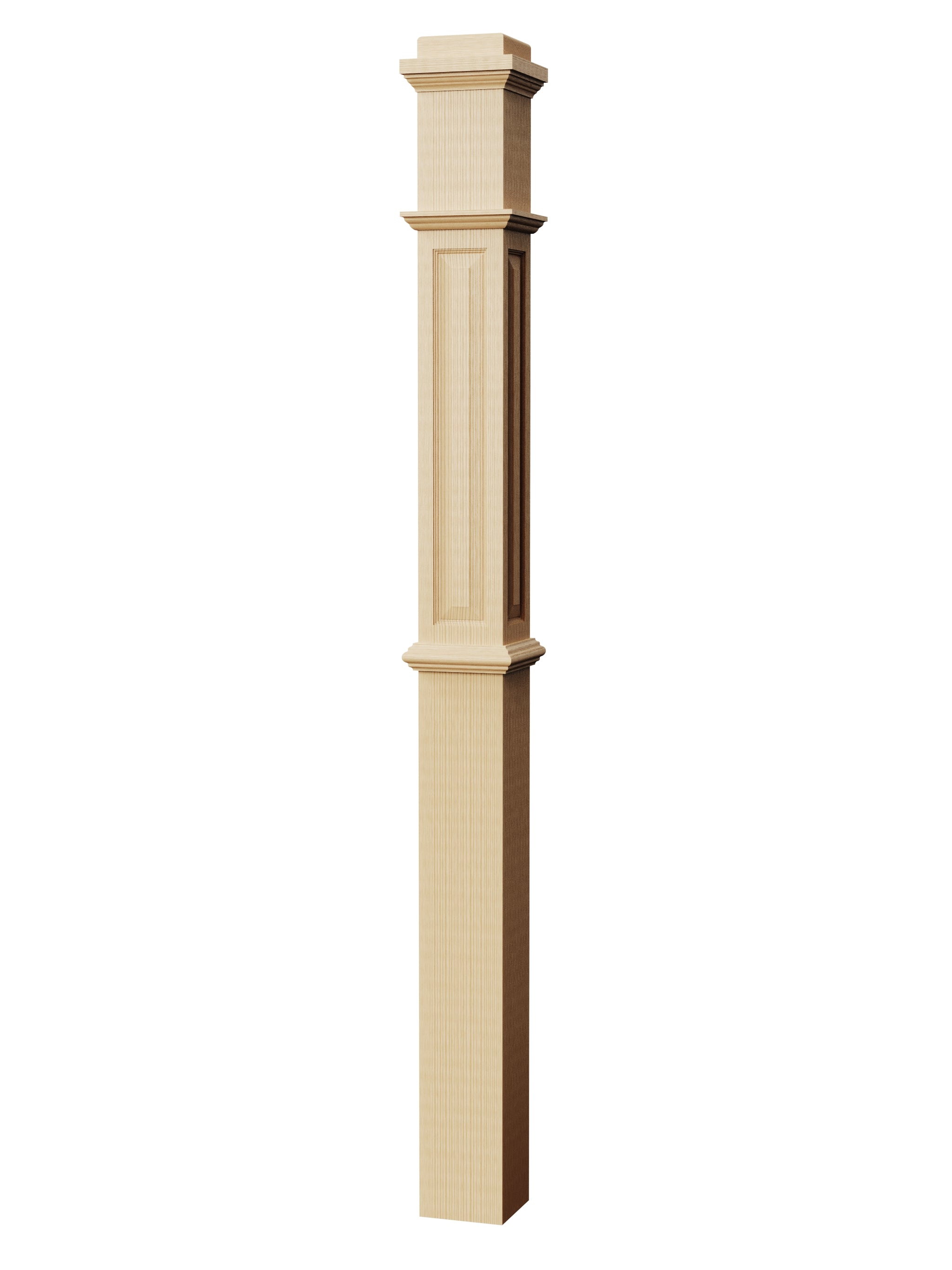 Box Newel 4375RP - Raised Panel (4-3/4") - JMP Wood