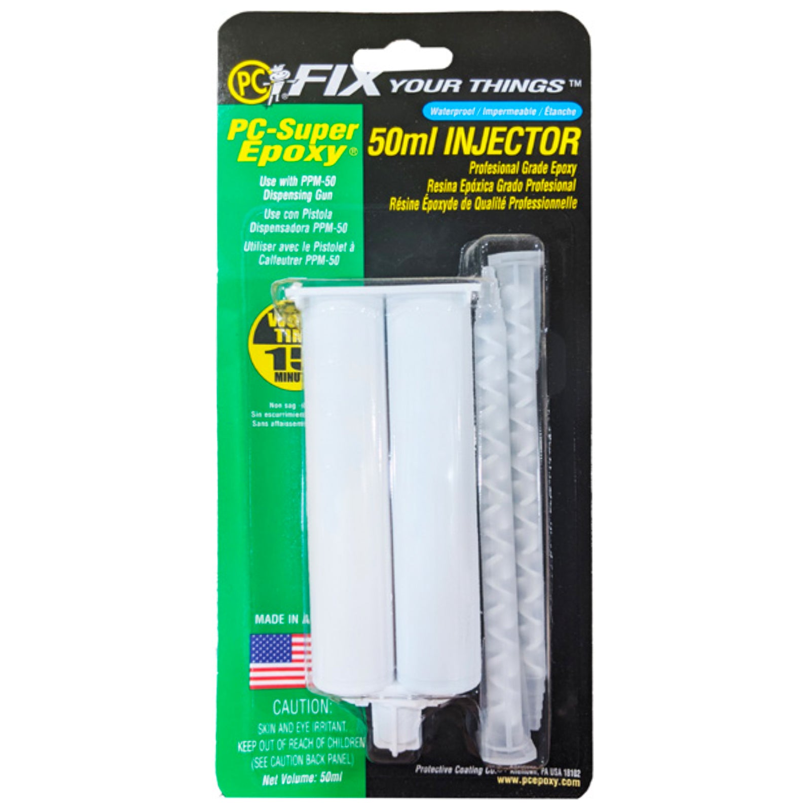 PC-Super Epoxy Adhesive Paste - 50ml Injector Cartridge - JMP Wood